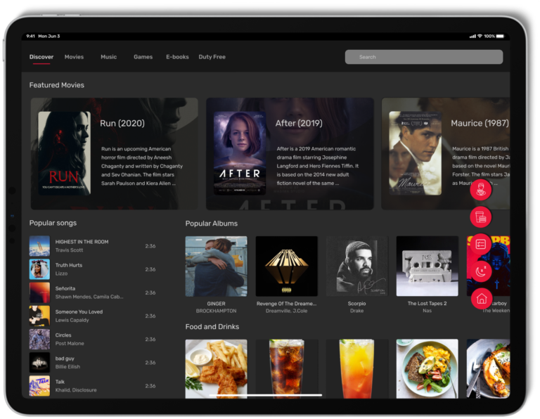 Your brand-new in-flight entertainment - Design